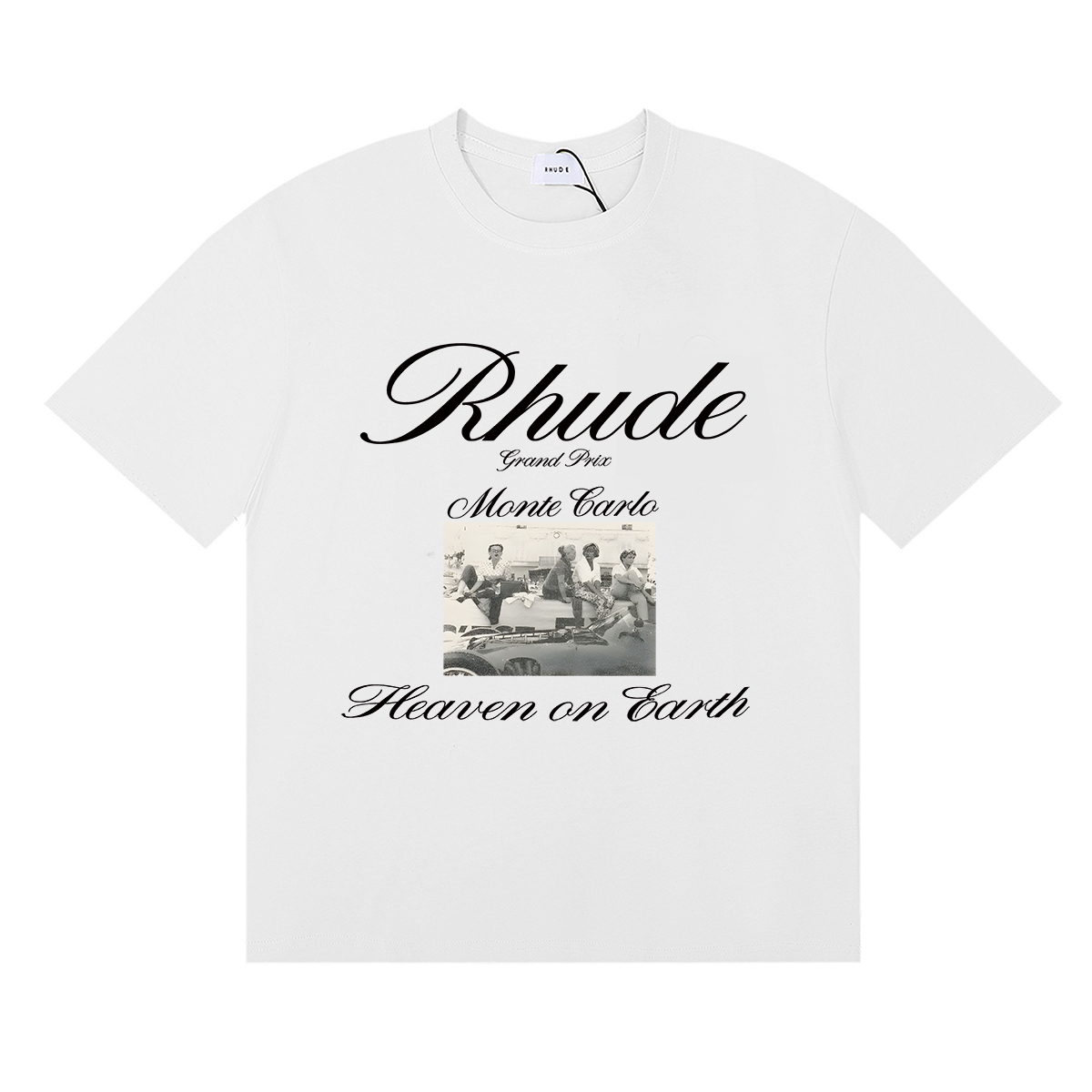 Buy Rhude Heaven On Earth T-shirt #50166 Vintage Apricot/White/Black | Coco Shoes Official ...