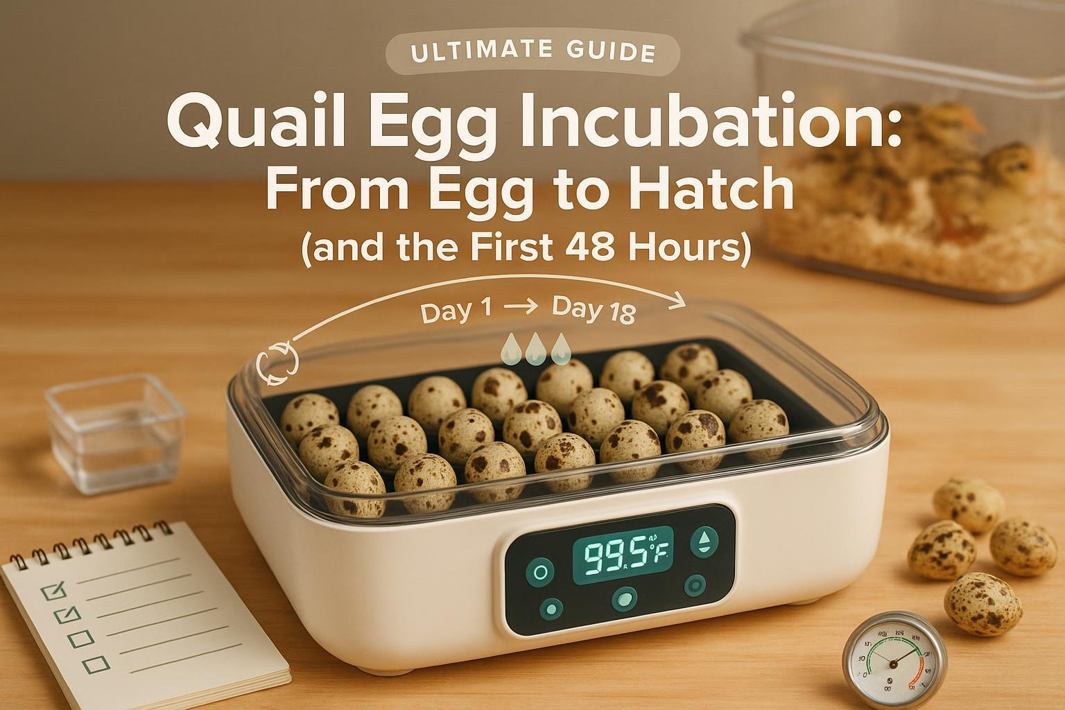 Quail Egg Incubation Guide From Egg to Hatch and Care