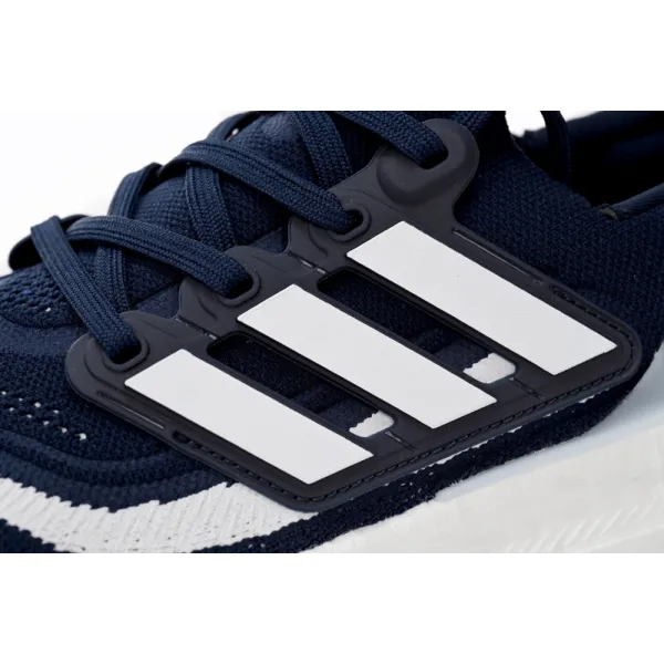Adidas Ultra Boost 2023 LIGHT Black And White Blue and white bars - BMLIN