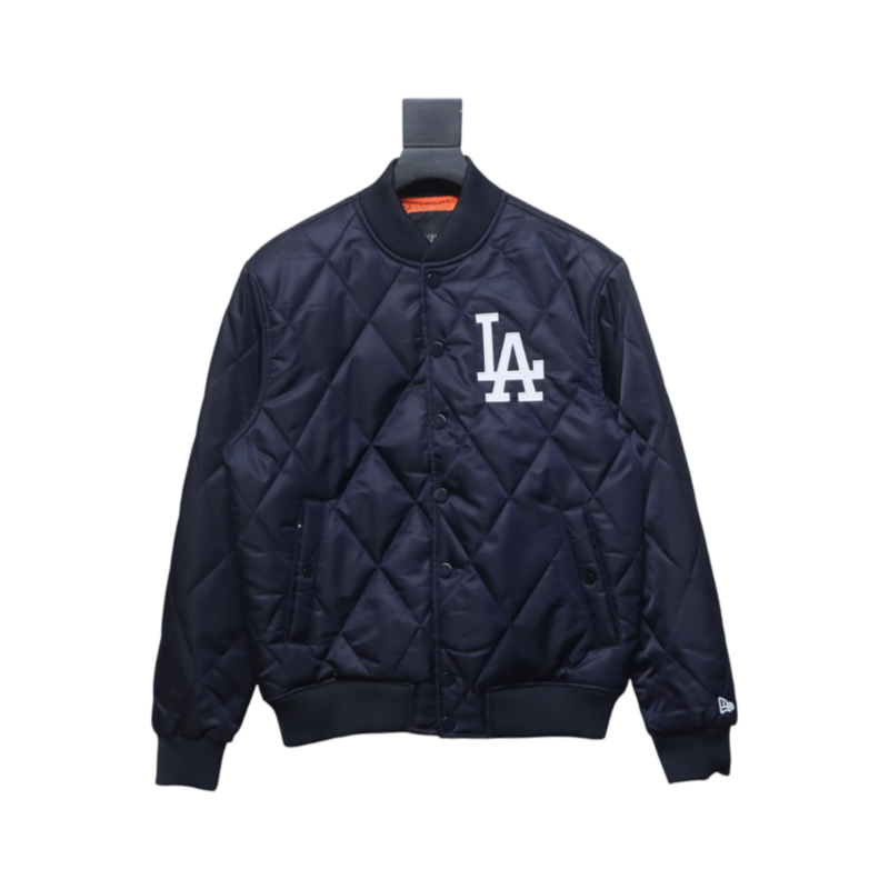 MLB Baseball Jersey Padded Jacket Blue - Boostmasterlin
