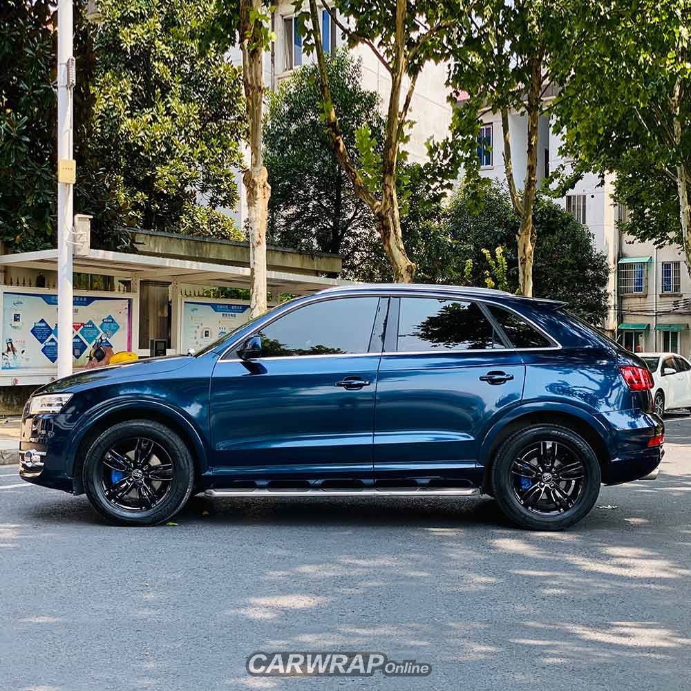 Quality Gloss Metallic Navy Blue Car Vinyl Wrap For Sale ...