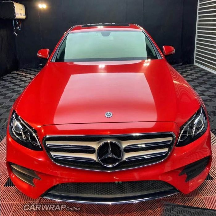 Quality Aluko Gloss Metallic Crystal Red Vinyl Wrap Car Wrap For Sale ...