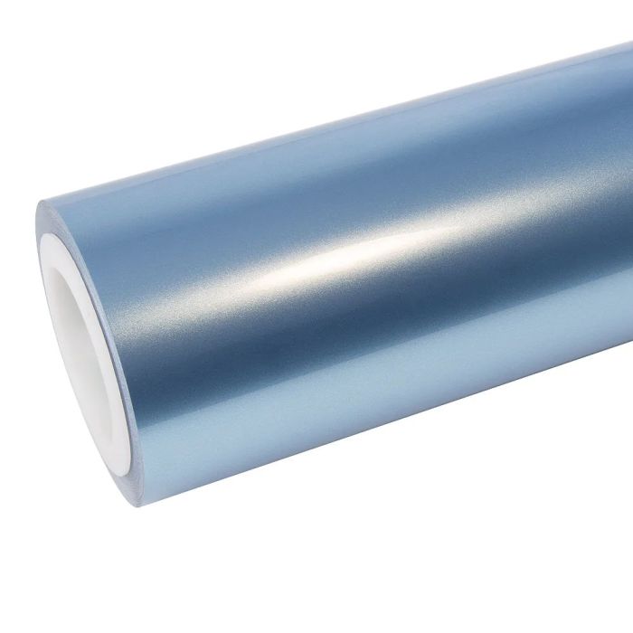 Quality Aluko Gloss Metallic Silver Lake Blue Vinyl Wrap Car Wrap For ...