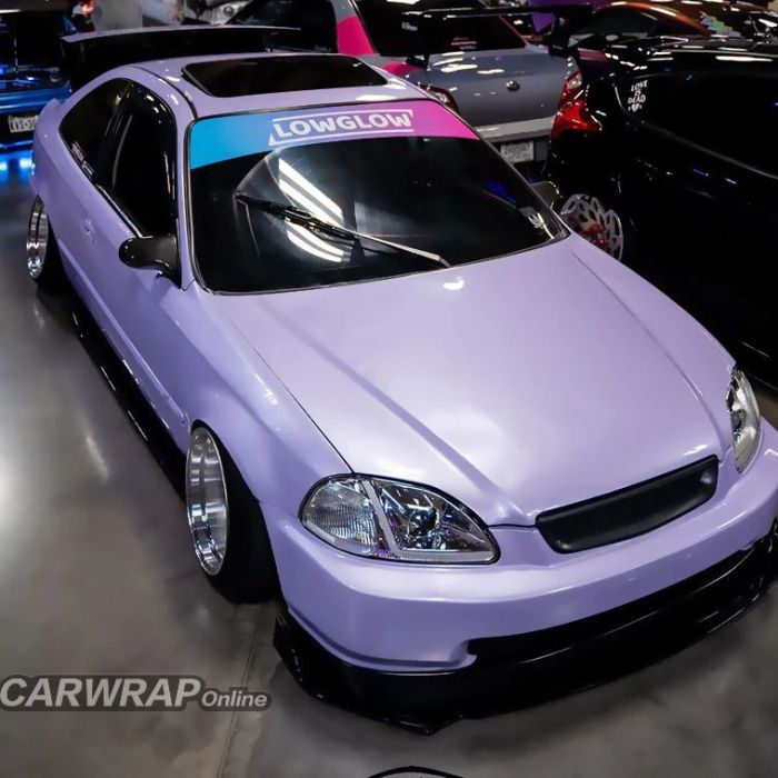 Aluko Super Gloss Periwinkle Vinyl Wrap Car Wrap