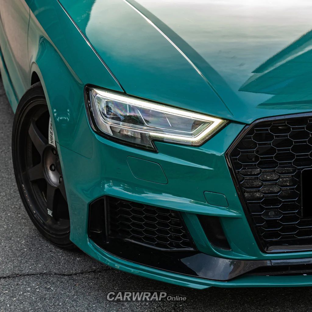Quality Super Gloss Pine Green Car Vinyl Wrap For Sale | Carwraponline.com