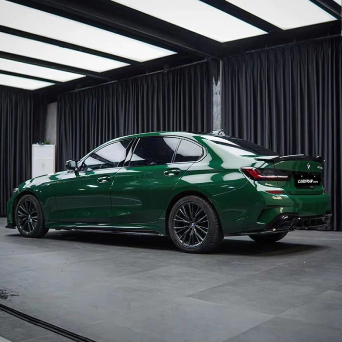 Quality Aluko High Gloss Vintage Racing Green Vinyl Wrap Car Wrap For ...