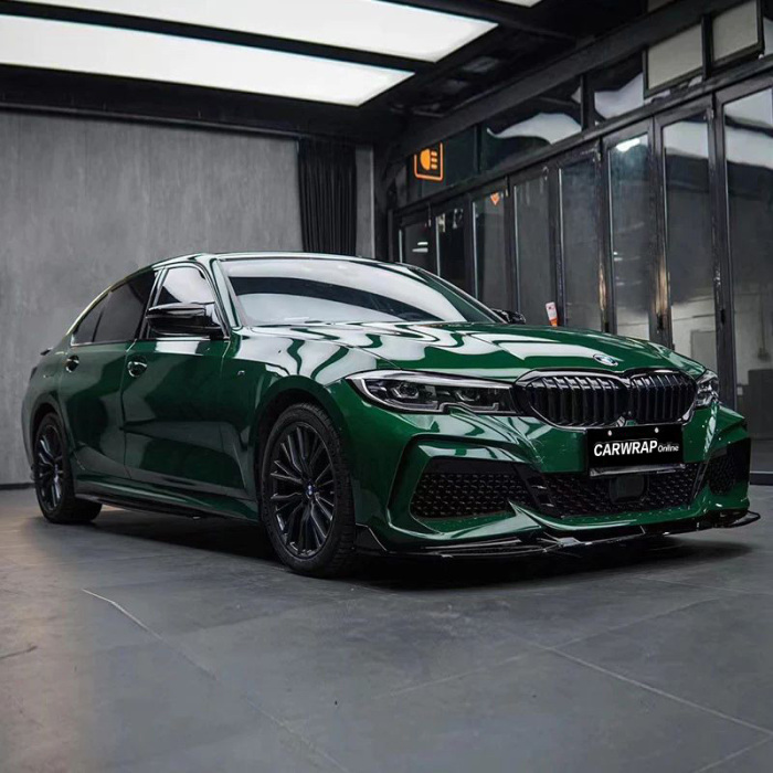 Quality Aluko High Gloss Vintage Racing Green Vinyl Wrap Car Wrap For ...