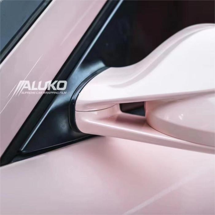 Quality Aluko Super Gloss Pale Pink Vinyl Wrap Car Wrap For Sale ...