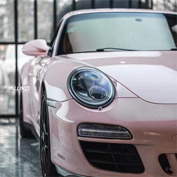 Quality Aluko Super Gloss Pale Pink Vinyl Wrap Car Wrap For Sale ...