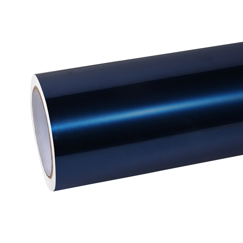 Gloss Metallic Indigo Blue Car Vinyl Wrap