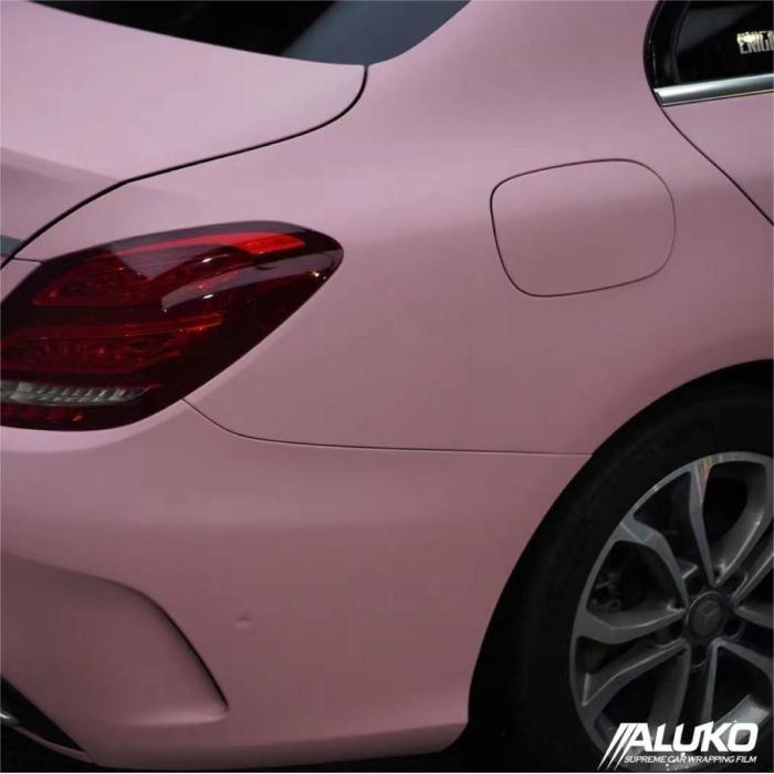 Quality Aluko Super Matte Rose Pink Vinyl Wrap Car Wrap For Sale ...