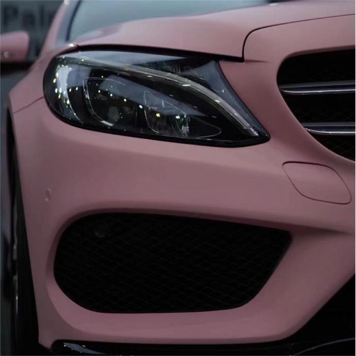 Quality Super Matte Rose Pink Vinyl Wrap Car Vinyl Wrap For Sale ...