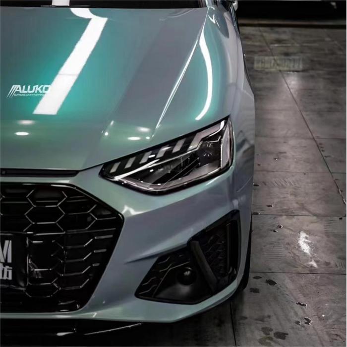 Quality Aluko Candy Metallic Grey Green Vinyl Wrap Car Wrap For Sale ...