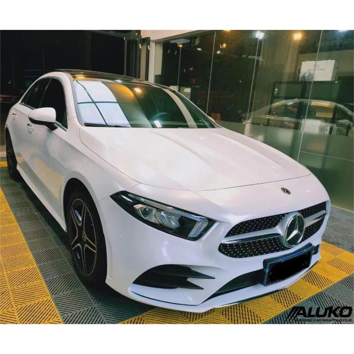 Quality Aluko Gloss Pearl White Vinyl Wrap Car Wrap For Sale ...