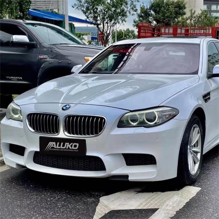 Quality Aluko Gloss White Blue Vinyl Wrap Car Wrap For Sale ...