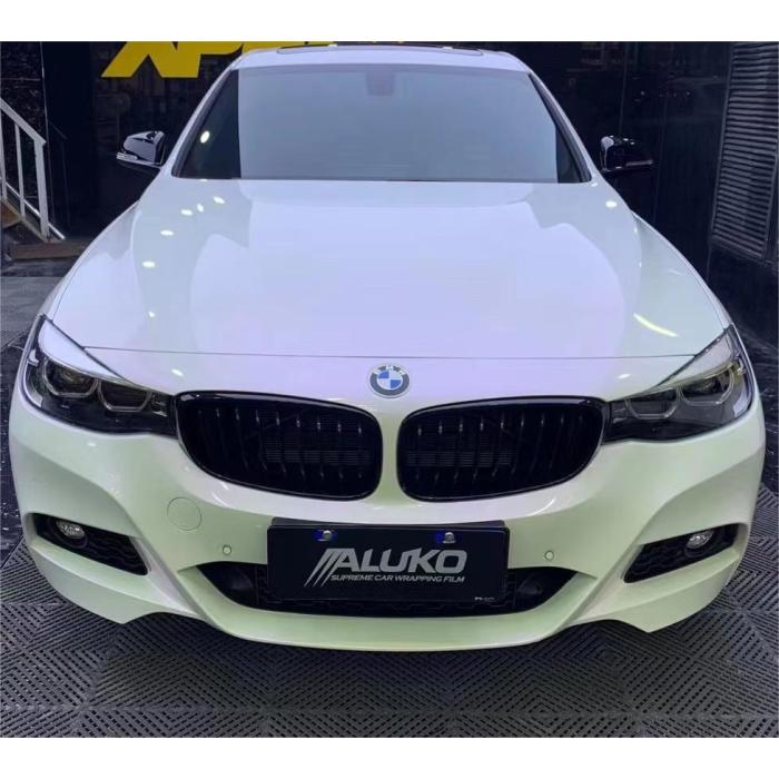 Quality Aluko Gloss White Purple Car Wrap For Sale | Carwraponline.com