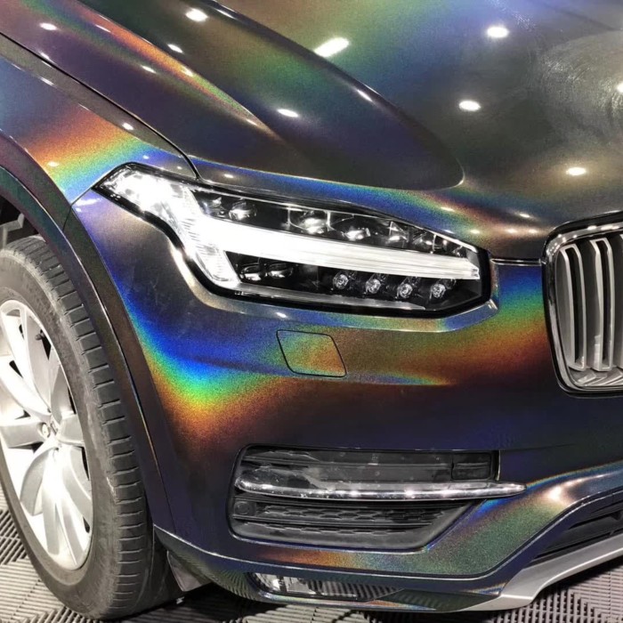 Quality Rainbow Metallic Majestic Dark Gray Car Vinyl Wrap For Sale ...