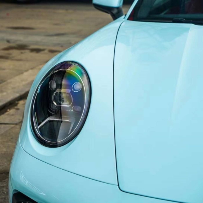 Quality Super Gloss Glacier Blue Car Wrap For Sale | Carwraponline.com