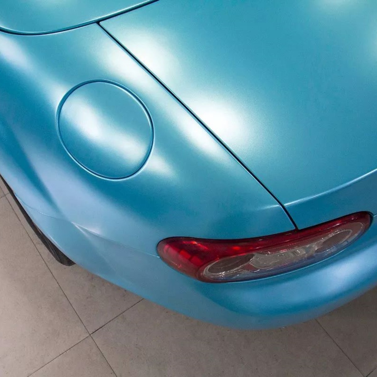 Matte Blue Car Paint