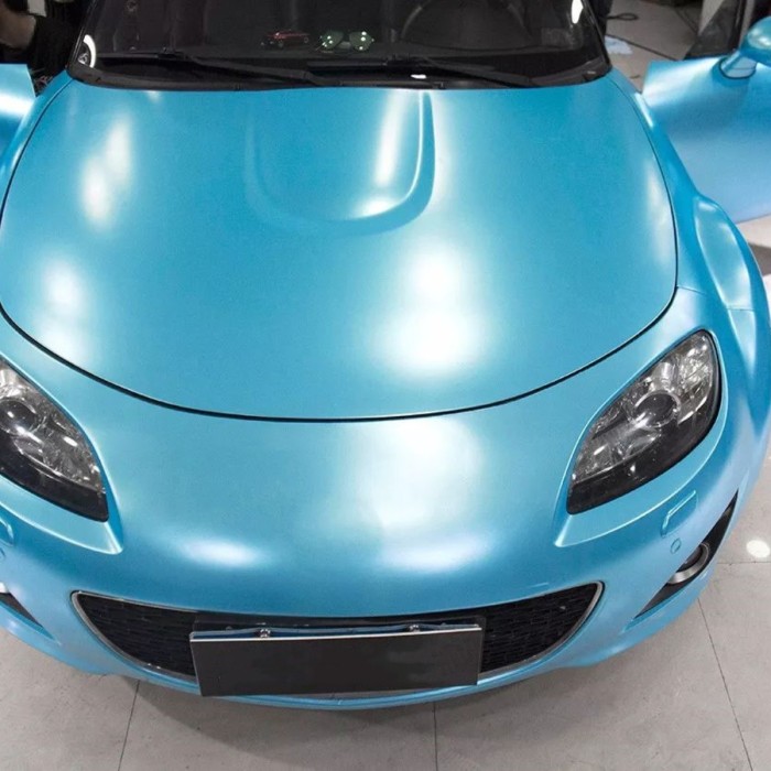 Quality Matte Metallic Sky Blue Car Vinyl Wrap For Sale | Carwraponline.com
