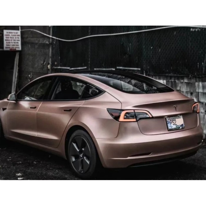 Quality Matte Chrome Rose Gold Car Vinyl Wrap For Sale | Carwraponline.com