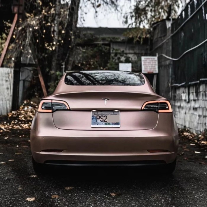 Quality Matte Chrome Rose Gold Car Vinyl Wrap For Sale | Carwraponline.com