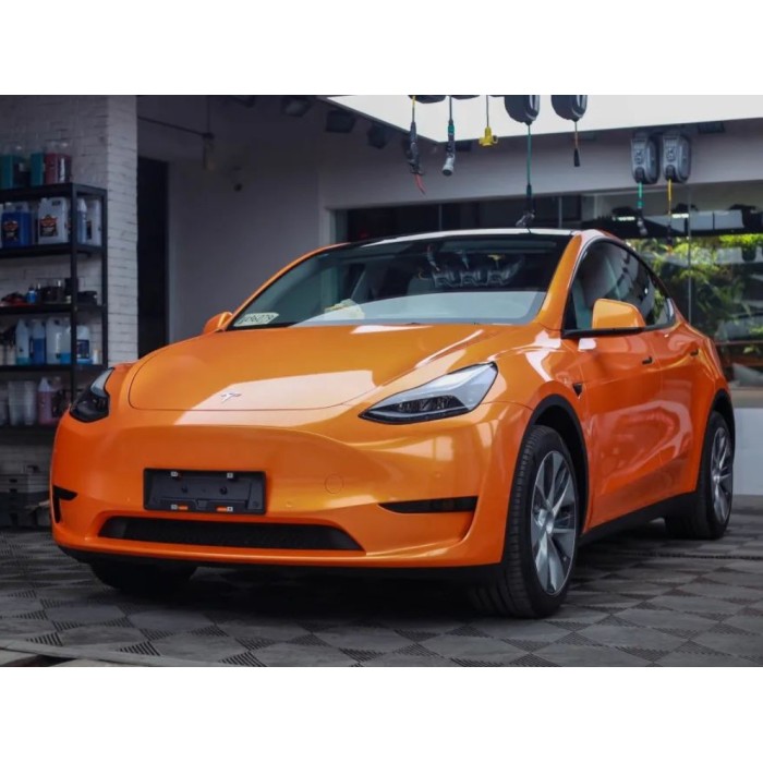 Quality Rainbow Holographic Orange Car Vinyl Wrap For Sale ...