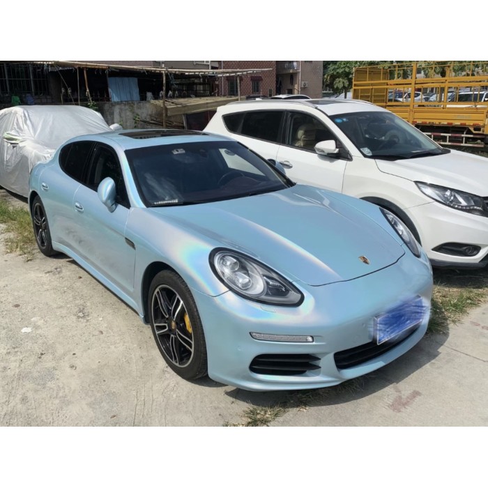 Quality Rainbow Holographic Ocean Blue Car Vinyl Wrap For Sale ...