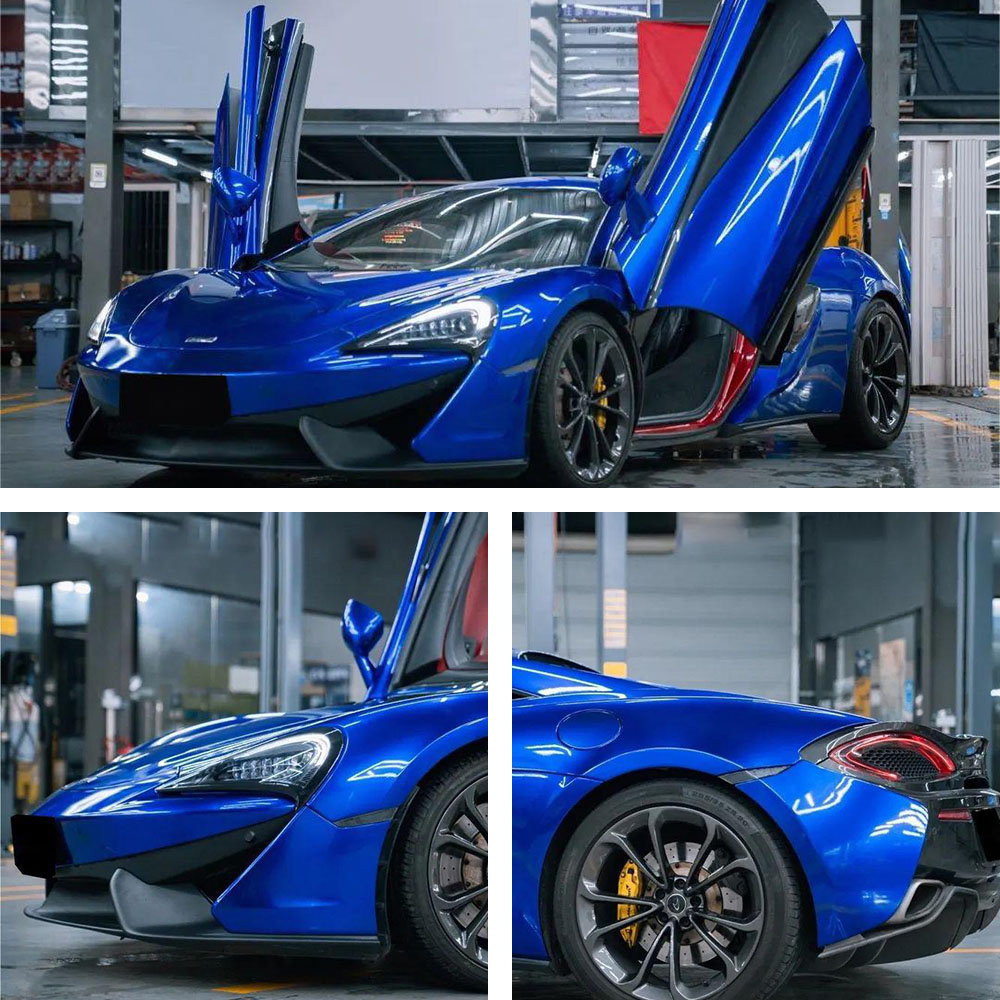 Quality Gloss Metallic Deep Blue Car Wrap For Sale | Carwraponline.com