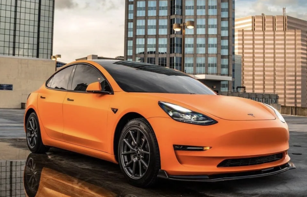 Quality Super Matte Flame Orange Car Vinyl Wrap For Sale ...