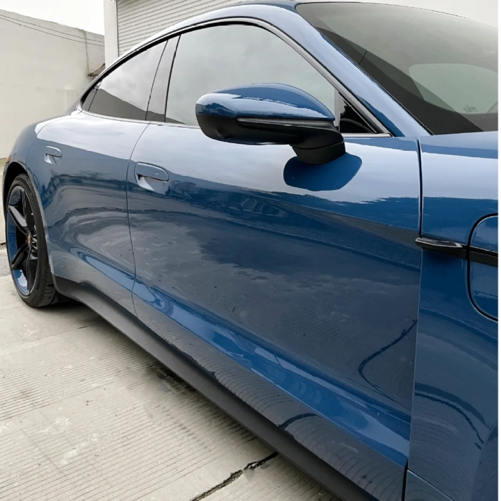 Quality Super Gloss Porsche Deep Blue Car Vinyl Wrap For Sale ...