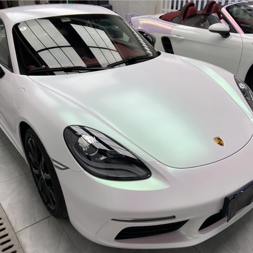 Quality Matte Aurora White Car Vinyl Wrap For Sale | Carwraponline.com