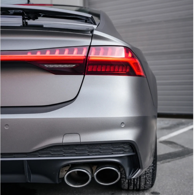 Ultra-Matte Dark Grey Car Vinyl Wrap