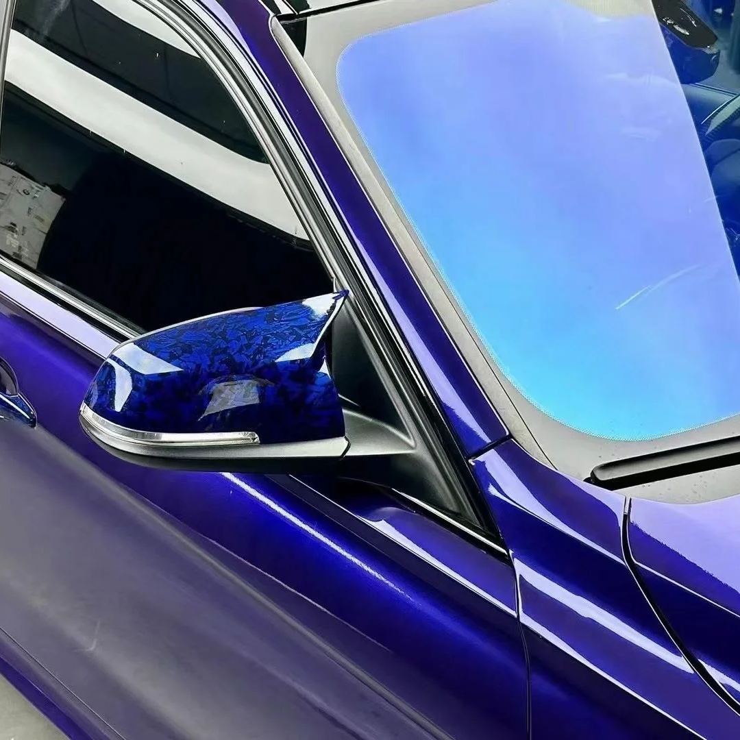 BMW Gloss PET Royal Indigo Blue Car Vinyl Wrap