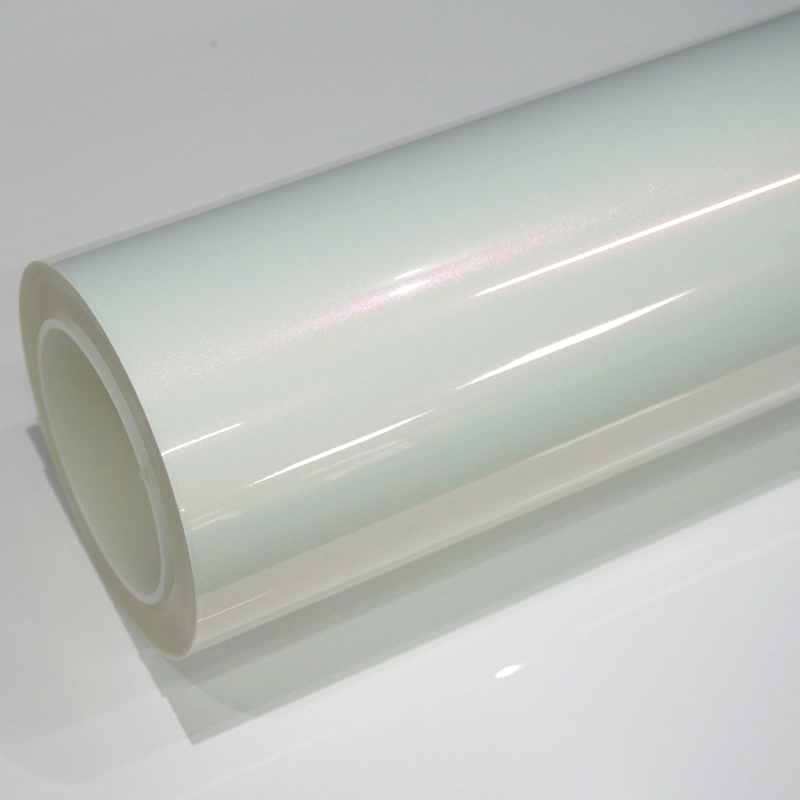 TPU Gloss Diamond White Pink Paint Protection Film