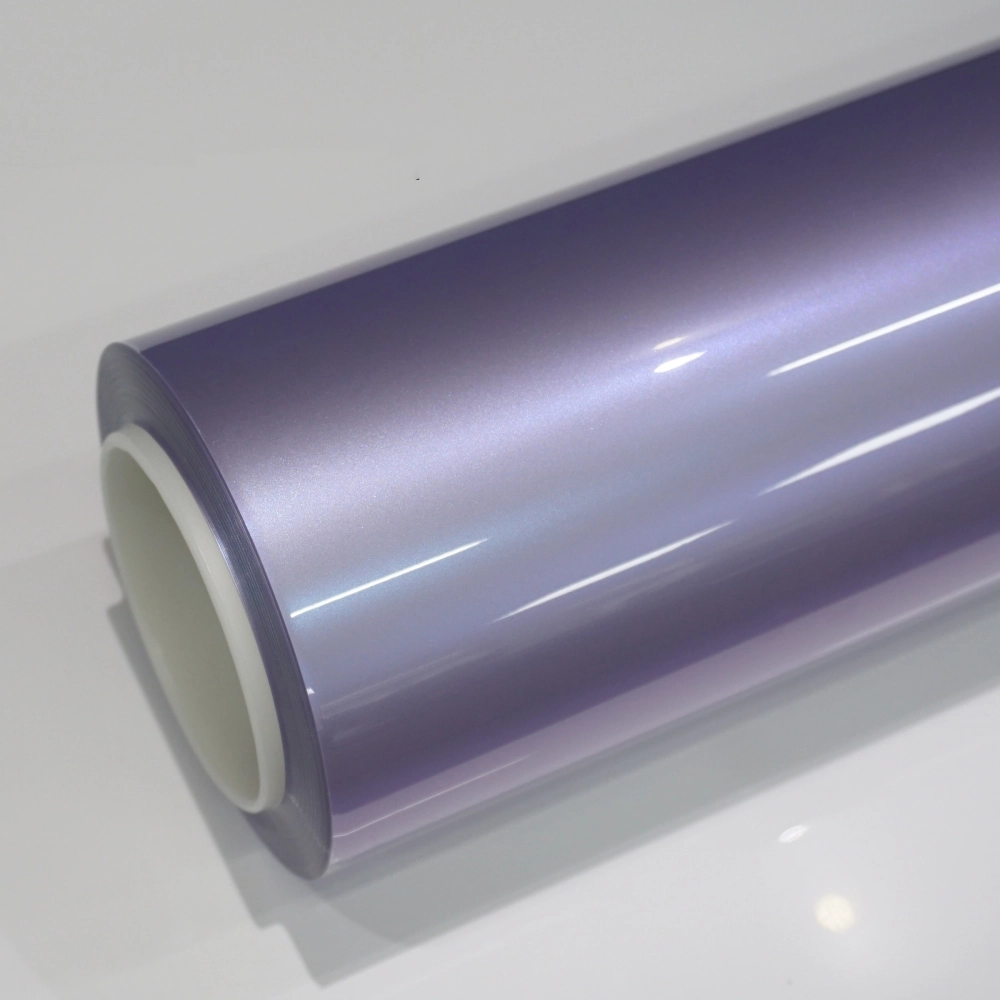 TPU Metallic Crystal Silver Phantom Purple Paint Protection Film