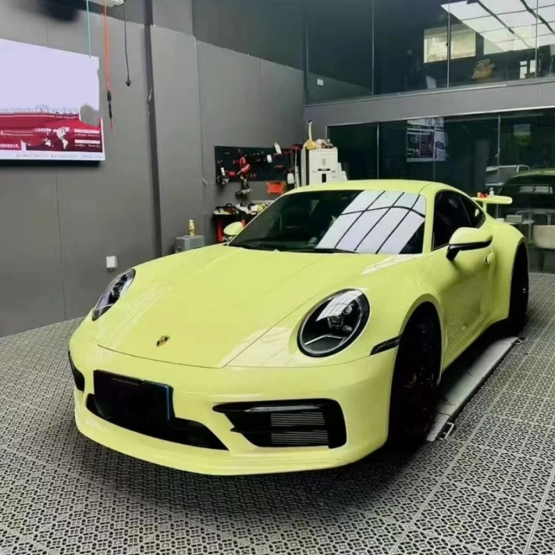 Gloss Chanel Yellow Car Vinyl Wrap