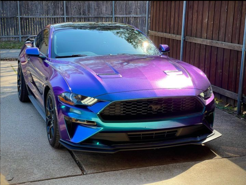 Matte Diamond Purple Blue Car Vinyl Wrap Feedback From Evan ...