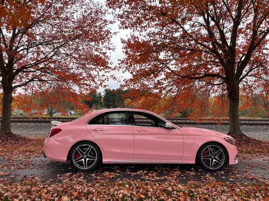 Gloss Rouge Pink Car Vinyl Wrap Feedback From Liz Pugh | Carwraponline.com