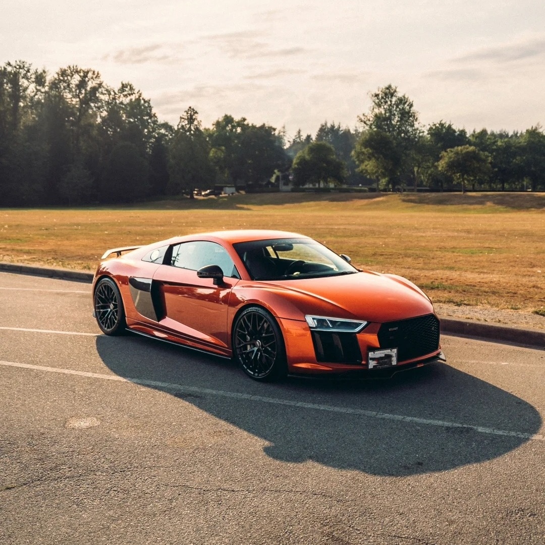Gloss Metallic Sakhir Orange Car Wrap