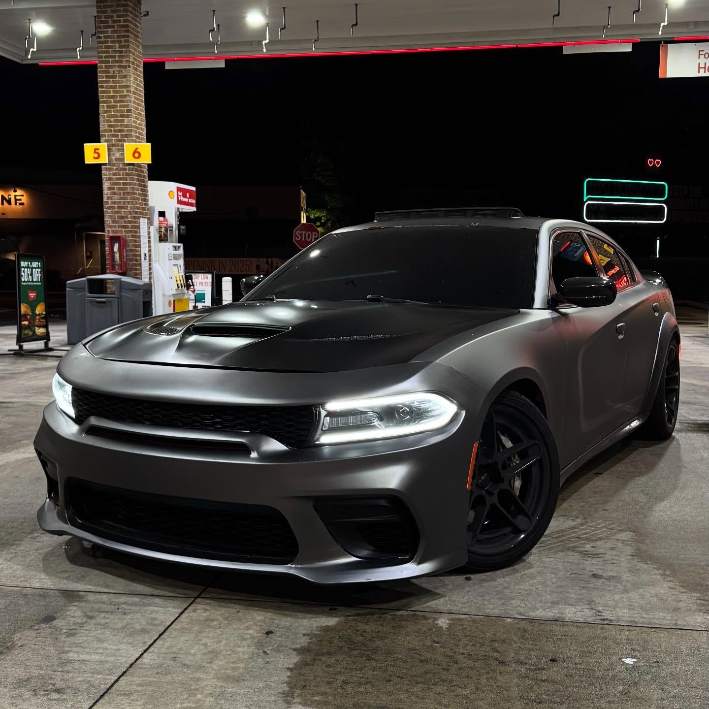 PET Matte Metallic AMG Grey Car Vinyl Wrap