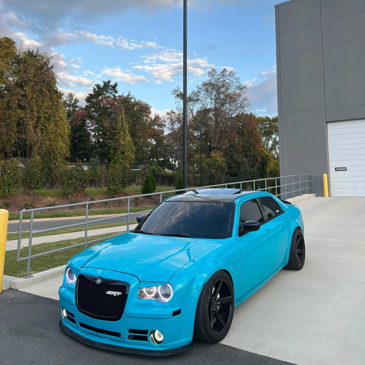 Super Gloss Miami Blue Car Vinyl Wrap