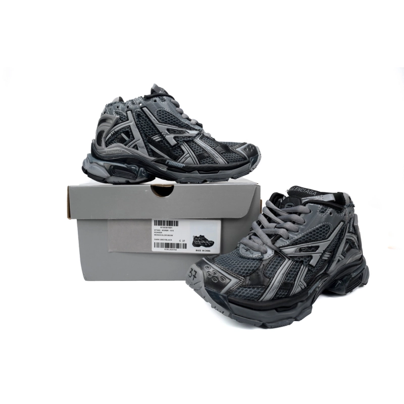 Best Balenciaga Runner All Black Gray 677402 W3RB2 1515 Reps & Replica ...