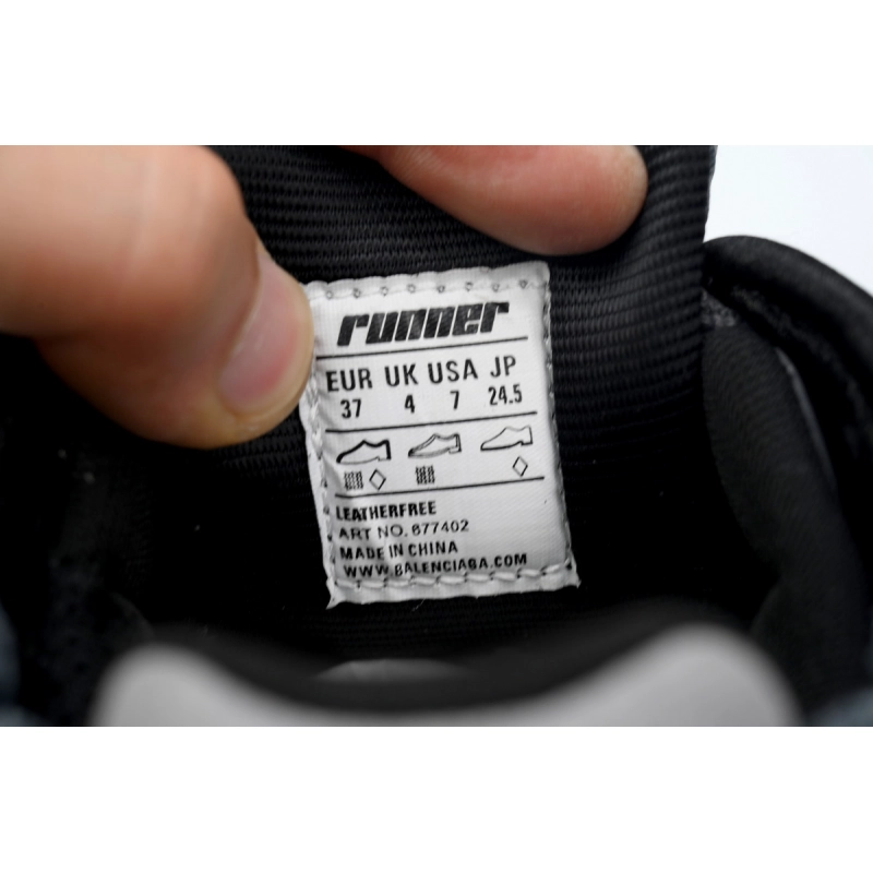 Best Balenciaga Runner All Black Gray 677402 W3RB2 1515 Reps & Replica ...