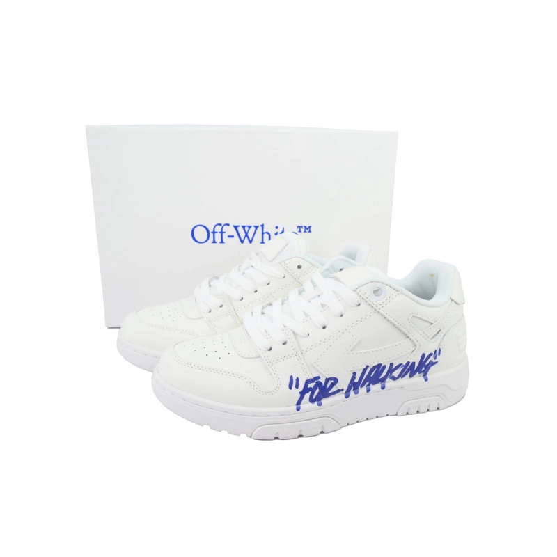Best PK God Batch OFF-WHITE Out Of Office OOO Low Tops White and Blue ...