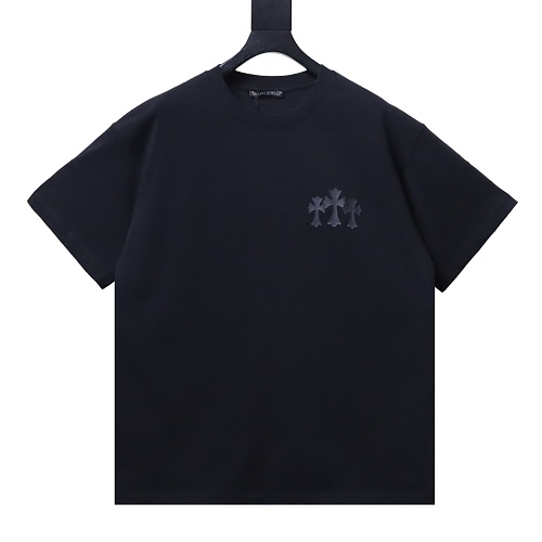 Best Chrome Hearts 25ss Sanskrit Cross Print Crew Neck Short Sleeve T ...
