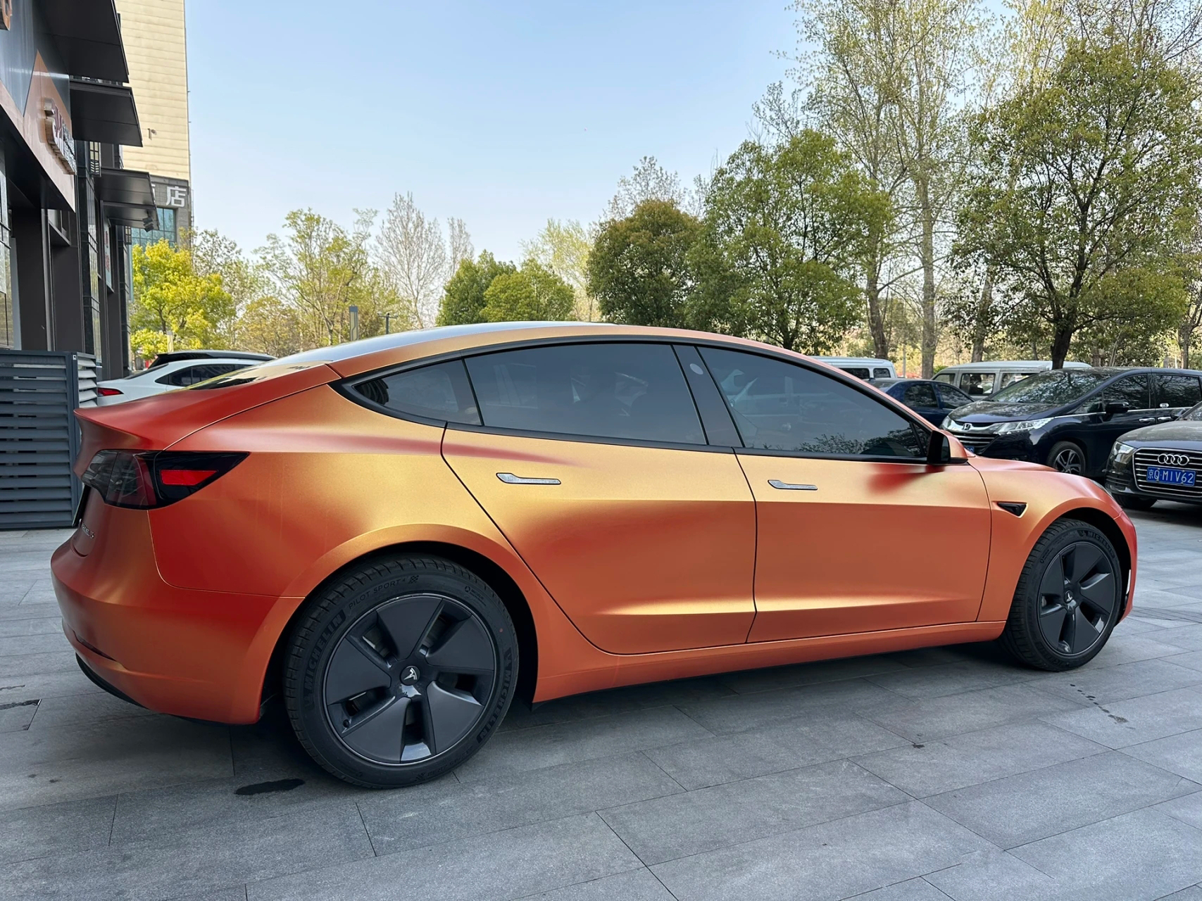 Matte Orange Car Wrap | Matte Orange Vinyl Wrap - ALUKOVINYL