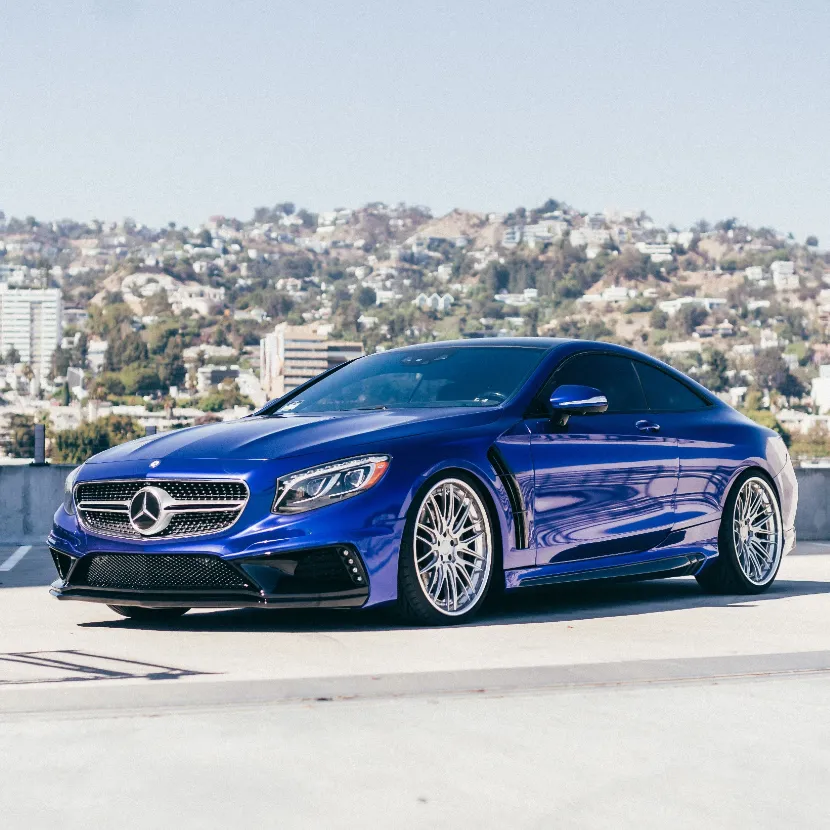 Gloss Metallic Blue Vinyl Wrap | Gloss Metallic Blue Car Wraps - ALUKOVINYL