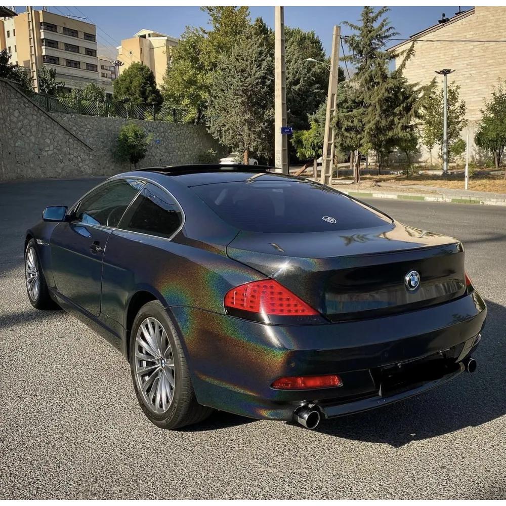 Rainbow Black Metallic Vinyl Wrap| Glossy Rainbow Black Car Wrap