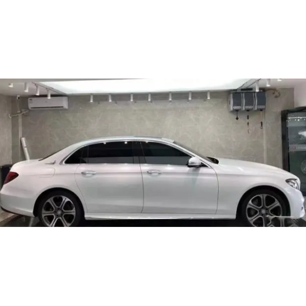 gloss white pearlescent car wrap | white gold sparkle vinyl wrap